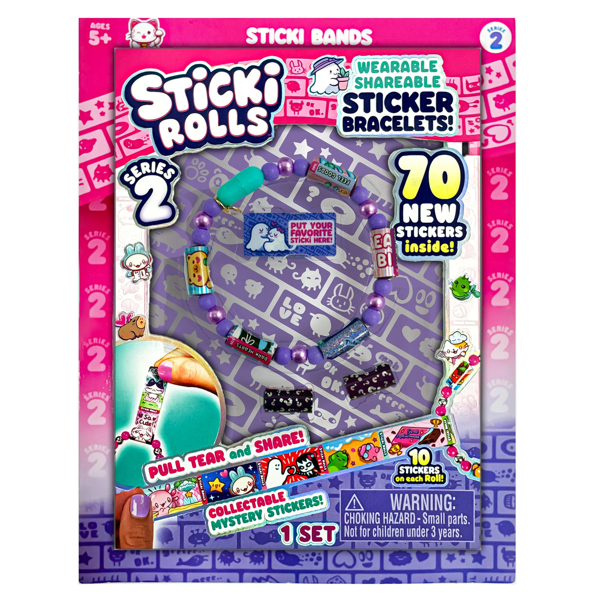 Buy Sticki Rolls Sticki Bands Series 2 | Wearable & Shareable Sticker ...