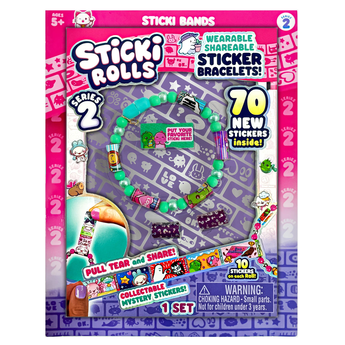 Buy Sticki Rolls Sticki Bands Series 2 | Wearable & Shareable Sticker ...